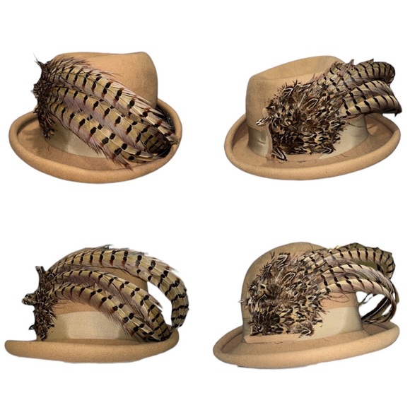 Michelle - Geo W. Bollman | Accessories | Vintage Michelle Tan Wool ...